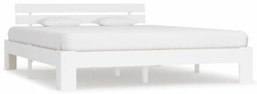 Rám postele bílý masivní borovice 160 x 200 cm,  283158 HangarStore.cz