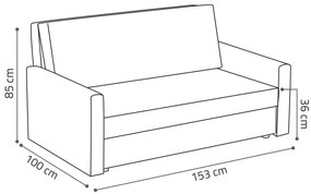 FN Pohovka Vivian Lux III Soft světle šedá