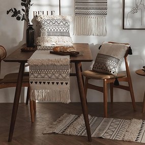 Tutumi, koberec Boho 160x50 cm 322151, bílá-šedá, HOM-06807