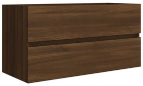 Umyvadlová skříňka hnědý dub 90x38,5x45 cm kompozitní dřevo