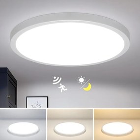 stropní svítidlo Led Combuh s radarovým soumrakovým senzorem 28W 2800LM
