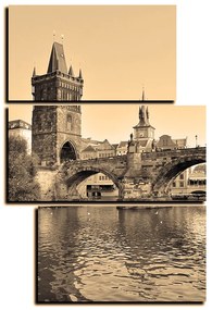 Obraz na plátně - Karlův most v Praze - obdélník 7259FD (105x70 cm)