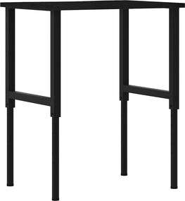 Pracovní stůl tmavě hnědý 80 x 60 x (71,5–98) cm masivní dub 3309698