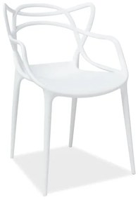 Jídelní židle Thomas (bílá + bílá). 1050906