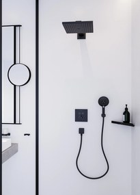 Hansgrohe AddStoris, košík do rohu, matná černá, HAN-41741670