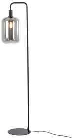Černá stojací lampa (výška 155 cm) Lekar – Light & Living