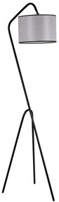 Stojací lampa Pramit II 165 cm černá/šedá