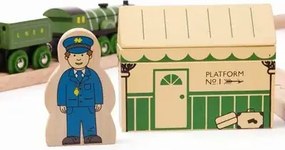 Bigjigs Rail Dřevěná vláčkodráha Flying scotsman / 40 dílů / od 3 let