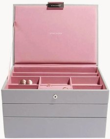 Sada šperkovnice Classic Dove Grey & Rose, 3 díly