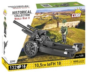 Cobi 2292 Small Army Houfnice I WW 10,5 cm LEFH 18, 1:35, 132 kostek