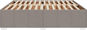 Rám postele bez matrace taupe 180 x 200 cm textil 3284857