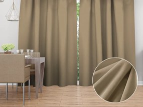 Biante Sametový závěs Velvet Premium SVP-026 Kávově béžový 135x140 cm