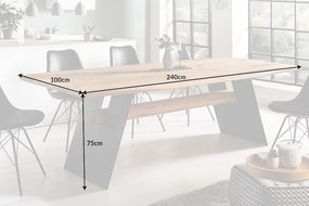 Designový jídelní stůl Galeno 240 cm divý dub