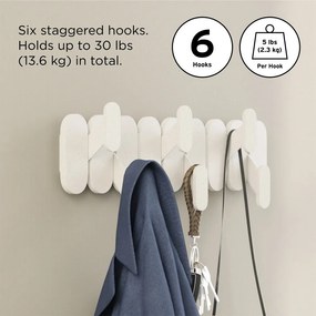 Béžový ocelový nástěnný věšák 16 cm Tempo – Umbra