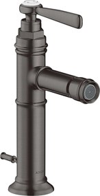 Axor Montreux - Bidetová baterie s výpustí, EcoSmart, kartáčovaný černý chrom 16526340