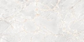 Mexen Rubble Bianco leštěný rektifikovaný gres G1, podlahová a stěnová dlaždice 120 x 60 cm, carving - TL401-120-060-00