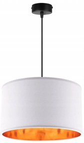 Závěsné svítidlo SHADE, 1x textilní stínítko (výběr ze 6 barev), (výběr ze 3 barev konstrukce), (fi 35cm), G