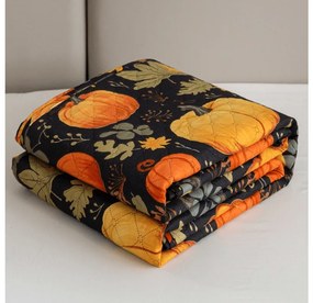 Přehoz na postel ORANGE PUMPKINS, barevný Rozměr: 170 x 210 cm