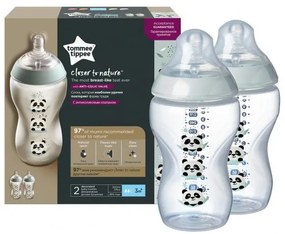 Tommee Tippee Kojenecká láhev C2N 2ks 340 ml 3m+ Hnědá a modrá