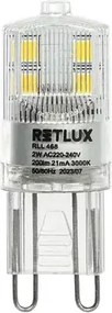 RETLUX RLL 468 LED mini žárovka G9 2W / 200 lm / 3000K