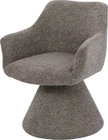 Designová otočná židle Deimena hnědá