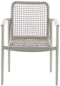 Sunfun Solo Zahradní křeslo, 67 × 63 × 85 cm, hliník, bílá