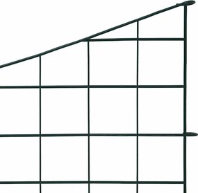 Zahradní plot s obloukem dolů 77,5 x 64 cm zelený 146104