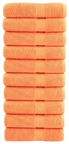 Prémiové osušky SOLUND 10 ks oranžové 100x150 cm 600 g/m² 137385