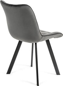 Vikio Jídelní set pro 6 osob 140x90 cm dub, šedá samet VJS114-61S-S