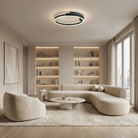 Toolight Toolight, LED stropní svítidlo 50cm, 35W, 4000K, 2000lm, APP1925-C, černá, OSW-66066