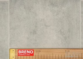 Breno PVC SUPERTEX Barcelona 571 – šedá betonová dlažba, šíře 400 cm