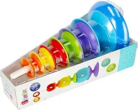 BAM BAM Navlékací pyramida 35 cm / od 6 měsíců / plast