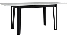 Rozkládací jídelní stůl Elarno 80 x 140/180 V, Barva dřeva: bílá-L