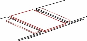 Jídelní stůl Levin, dub artisan / bílá