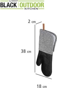 Kuchyňské chňapky ADA, šedé, 2 ks, WENKO