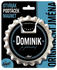 V.I.P. Otvírák na pivo, podtácek se jménem DOMINIK V.I.P.