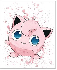 Obraz s motivem Pokémon - 4 rozměry Rozměr: 30x40 cm, Varianta: Jigglypuff