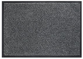 Šedá vnitřní čistící pratelná vstupní rohož FLOMA Magic - 150 x 300 x 1 cm