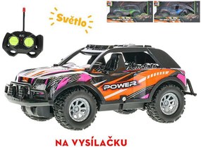 R/C auto závodní 17 cm 27MHz plná funkce na baterie se světlem