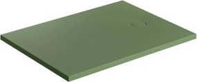 OMNIRES Aquarock M+ - Sprchová vanička 90x100 cm, matná olivová AQUAROCK90-100OL