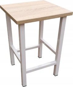Dede Set - kuchyňský stůl 60 x 60 cm + 2x židle MINI  -  dub sonoma / bílá