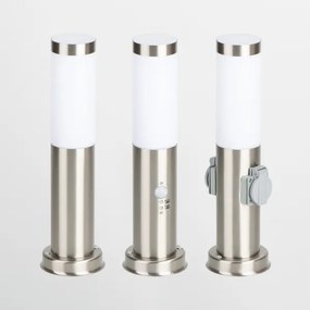 Brilagi - Venkovní lampa se senzorem NOVA 1xE27/15W/230V 40 cm IP44 matný chrom