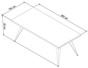 Wuders Jídelní stůl Buffalo Velikost: 1600 x 900 mm 1600 x 900 mm
