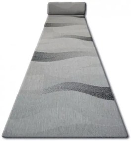Běhoun Sisal Floorlux 20212 stříbrný / černý Šíře: 100 cm