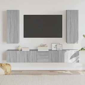 5dílný set TV skříněk šedý sonoma kompozitní dřevo 3114252