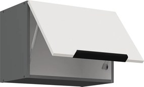 ARIA aw | horní skříňka 50 GU-36 1F výklopná | 50 cm | ANTI FINGERPRINT povrch | antracit/bílá