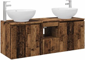 Sada koupelnových skříněk 3 ks Staré dřevo 49,5 x 44,5 x 65 cm 3405705