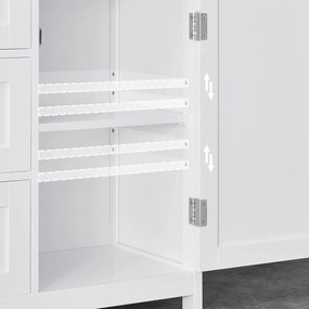 Komoda 60x30x80cm, mdf, bílá, AUK-E1154 WT