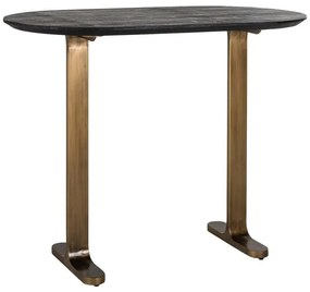 OnaDnes -20% Černý dřevěný barový stůl Richmond Revelin 140 x 75 cm