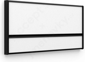 ACCEPT Dveřní tabulka ACS 187 x 93 mm - černá tabulka